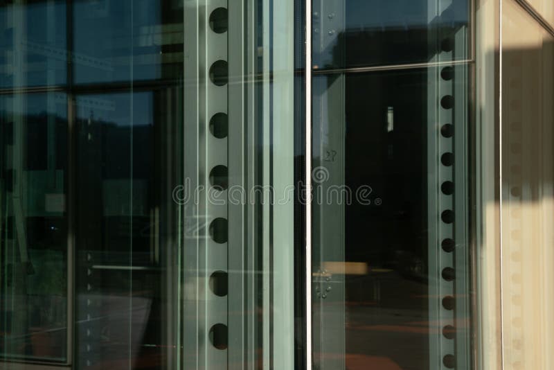 High Efficiency Window, Frame and Double Glazing Detail on Building ...