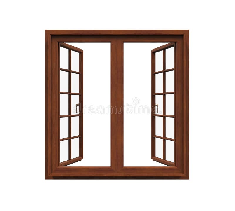 Collection of Black Window Frames Isolated on White Stock Illustration ...