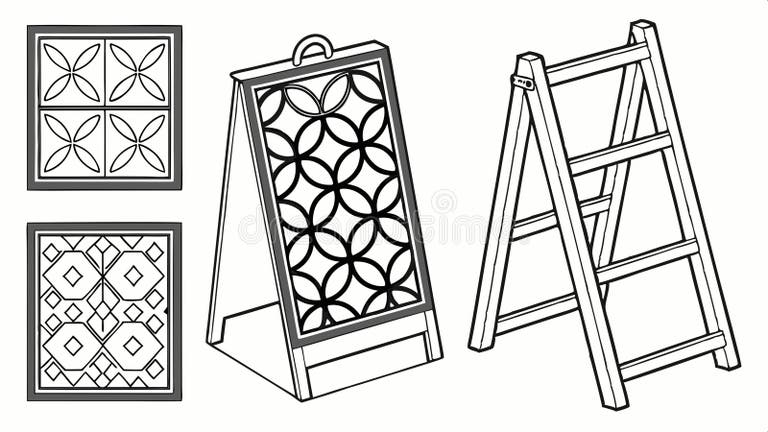 Window Frame Pattern, Architectural Detail and Design Element Vector ...