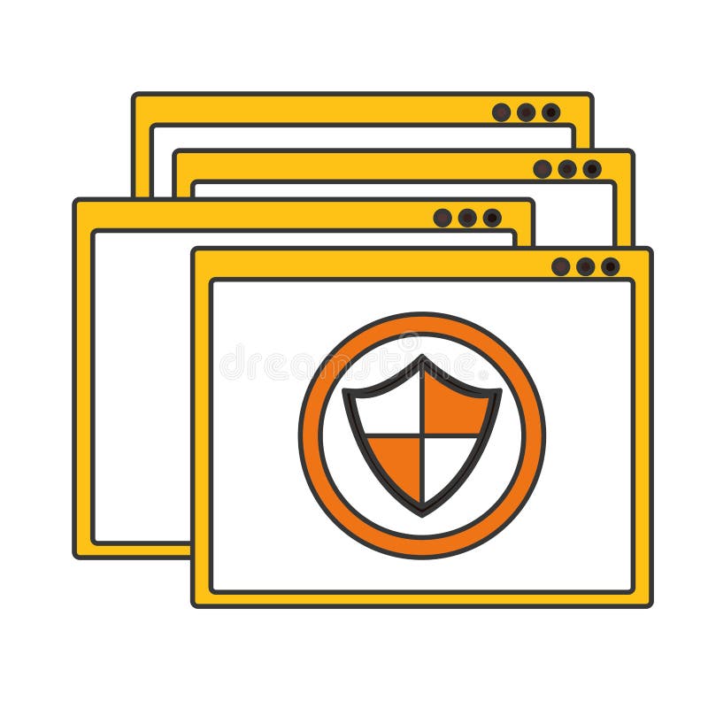 Shield icon image stock illustration. Illustration of protection - 84254157