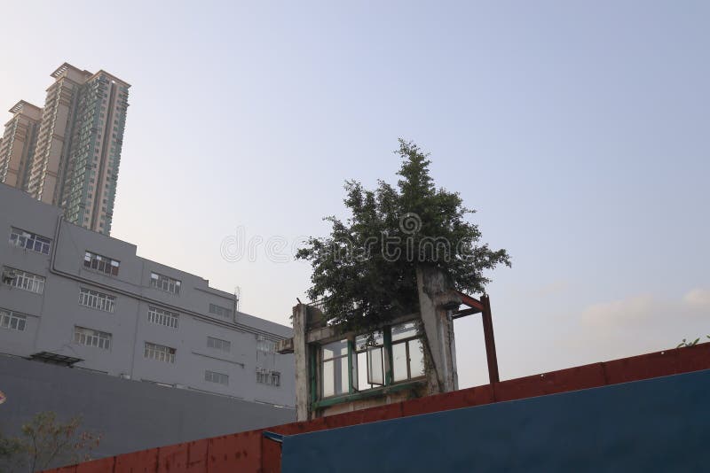 The Window Frame Stand on the Ruins, Hk 27 March 2021 Stock Image ...