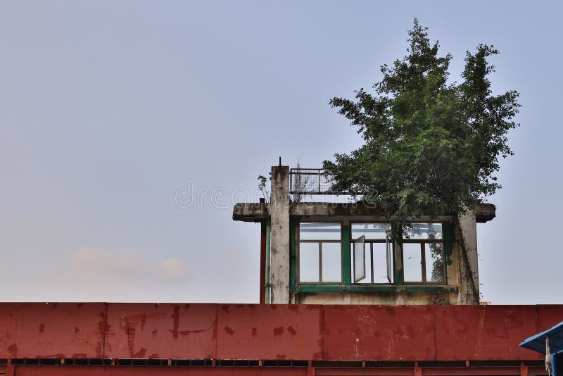 The Window Frame Stand on the Ruins, Hk 27 March 2021 Stock Image ...
