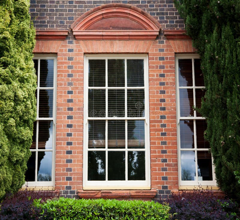 Window Frames stock image. Image of trees, fancy, brickwork - 17032841