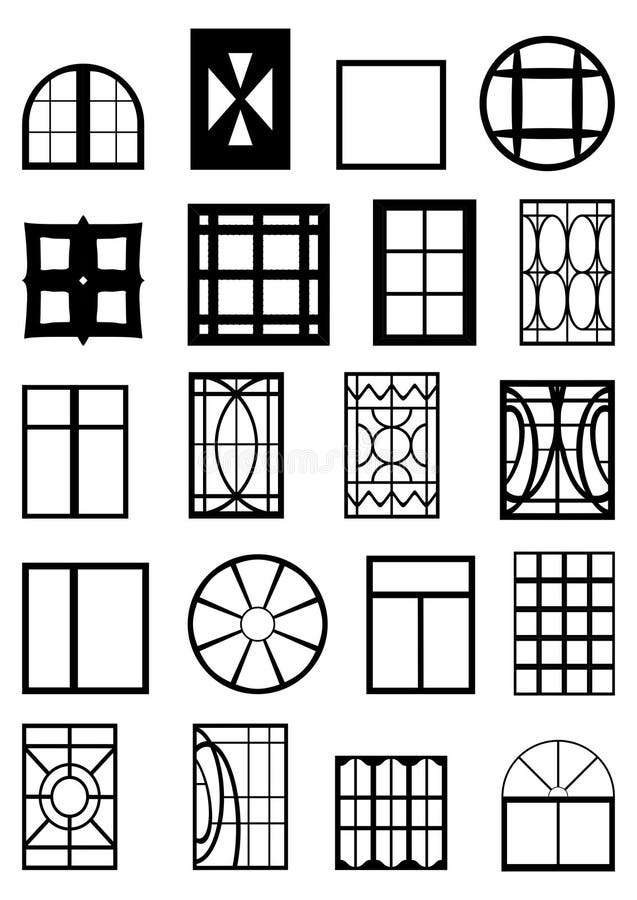 Window frames. stock vector. Illustration of frame, original - 33455235