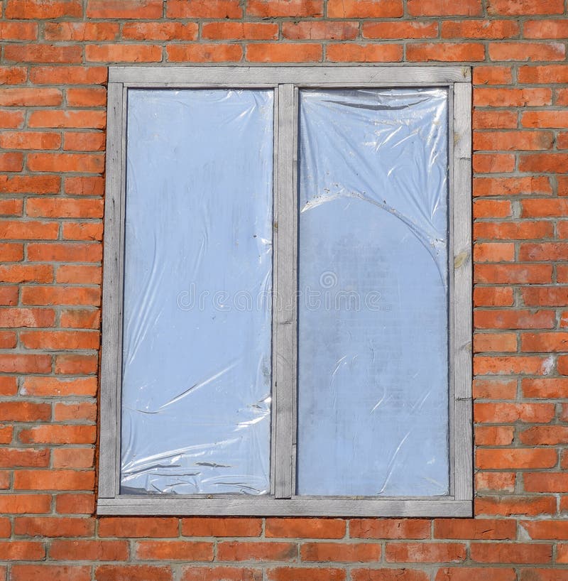 The Window on the Front of the Building, Fitted by the Inside Re Stock ...