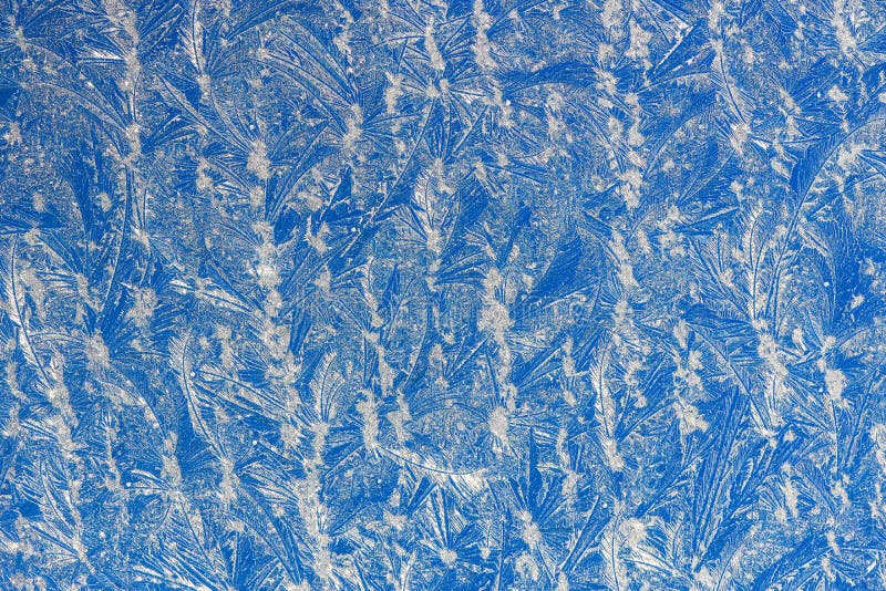 Window Frost Pattern on Glass Stock Photo - Image of freeze, icicle ...