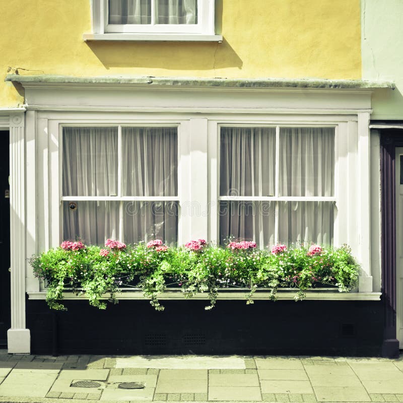 Window garden stock photo. Image of english, quaint, home - 32700928