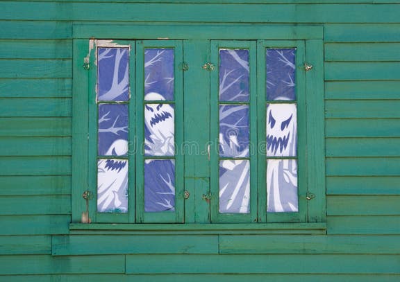 Window Ghosts stock photo. Image of scary, painting, spooky - 11070240