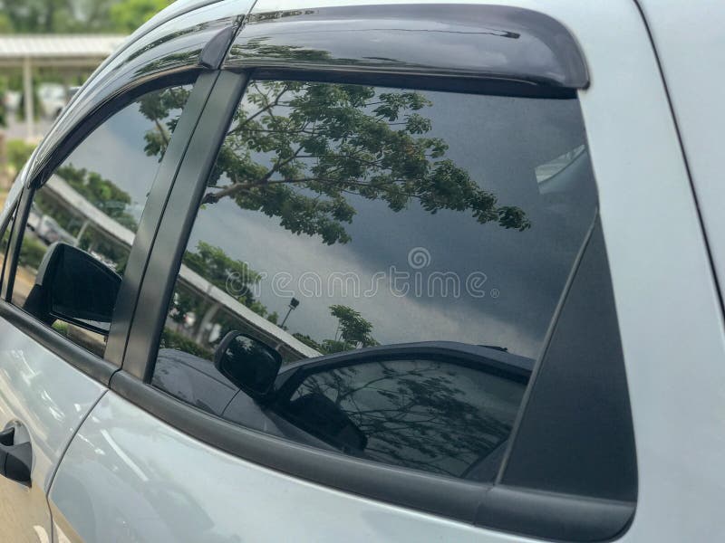 Window Glass of the Car Side View Stock Image - Image of detail, mirror ...