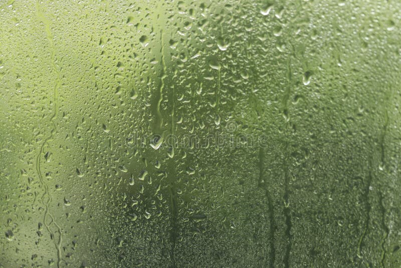 Window Glass with Raindrops As Background, Closeup Stock Image - Image ...