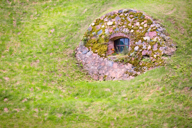 Old Window with Grass in Box Stock Image - Image of culture, decoration ...