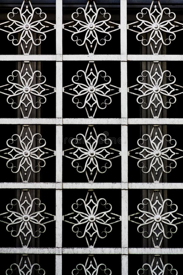 Window Grill Design from Inside Stock Image - Image of focus, inside ...