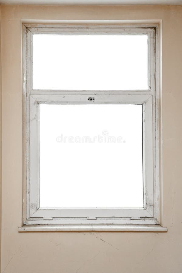 Window in the Hall of an Apartment Building Isolated on a White ...