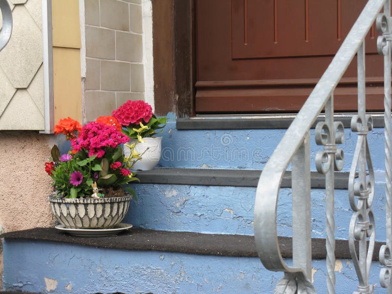 Window, Handrail, Flower, House Stock Image - Image of chair, home ...