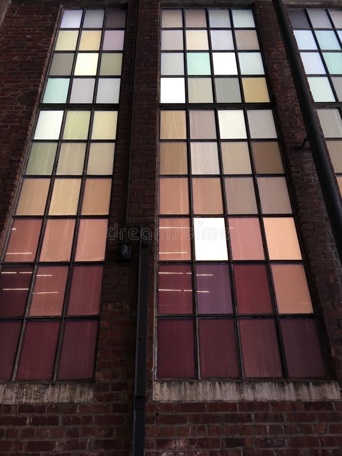 Window at the High Line Park in New York Stock Image - Image of high ...