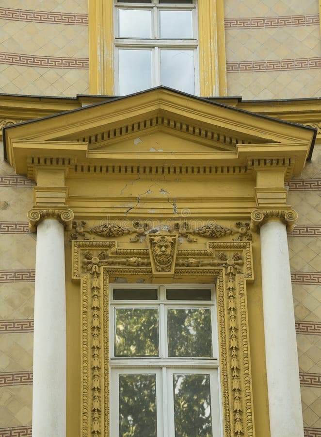 Window on the Decorated Facade Stock Image - Image of decorated, facade ...