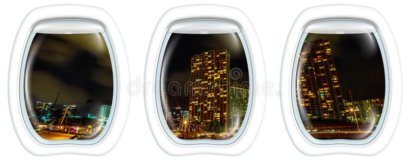 Window on Honolulu night stock photo. Image of oahu, port - 81659830