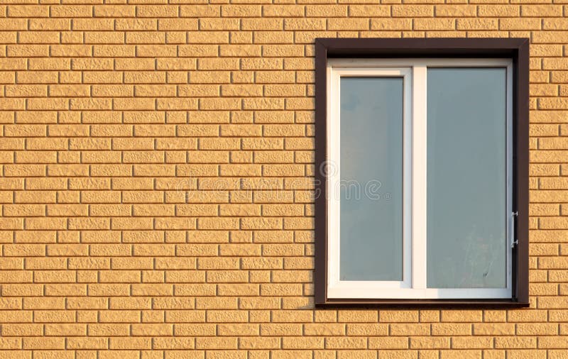 A Window in a House with Brick Walls Stock Image - Image of windows ...