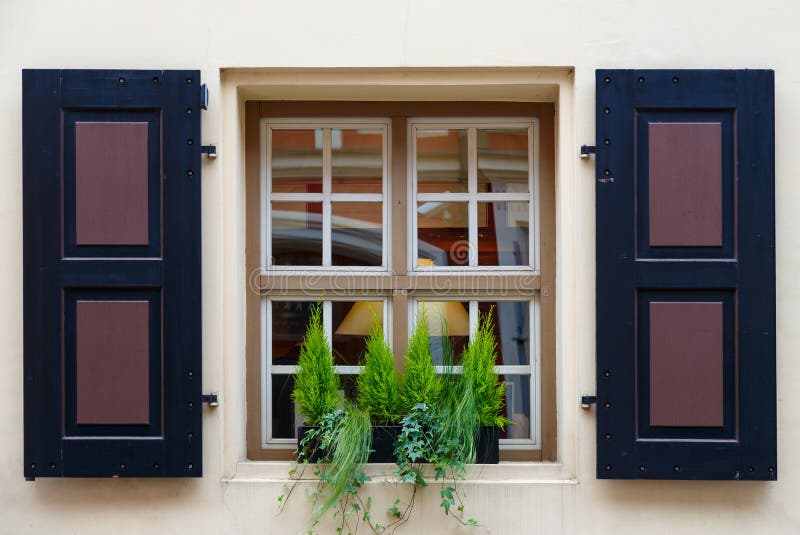 Window with open shutters stock image. Image of shutters - 103916947