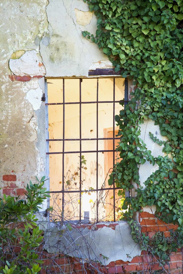 Window of a house in ruins stock photo. Image of travel - 110520452