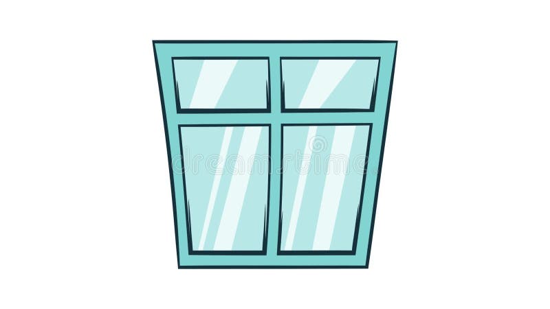 Square Window Frame Icon Animation Stock Video - Video of metal, leaf ...