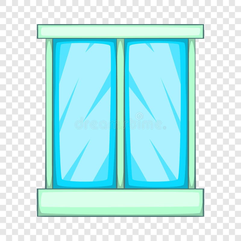 Window icon, cartoon style stock vector. Illustration of home - 145673287