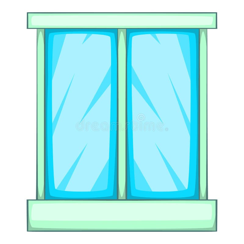 Window Icon Set, Flat Style Stock Vector - Illustration of glass ...