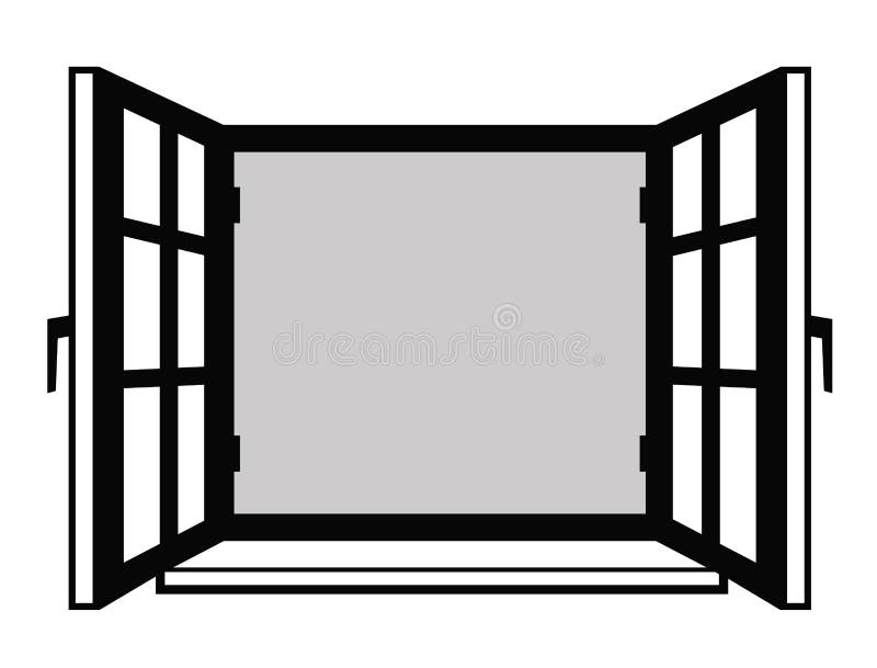 Window icon stock vector. Illustration of plastic, house - 46765921