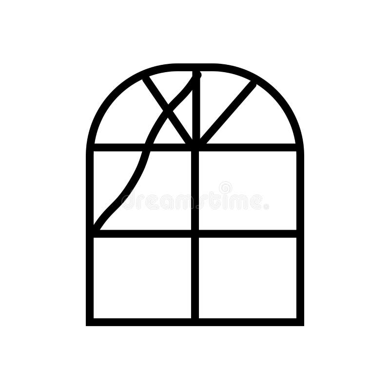 Window Icon Vector Isolated on White Background, Window Sign Stock ...