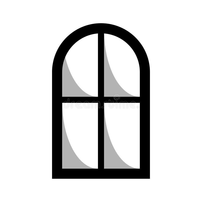 Window Icon Vector on Trendy Design Stock Vector - Illustration of ...