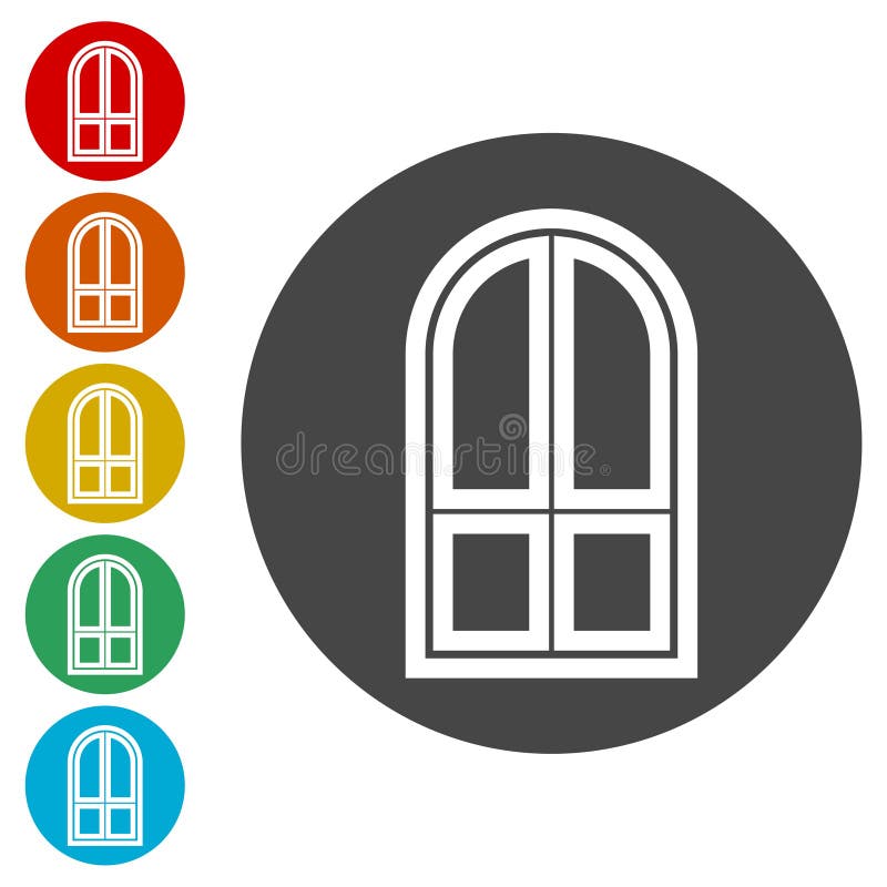 Window Icon, Window Sign, Window Button Stock Vector - Illustration of ...