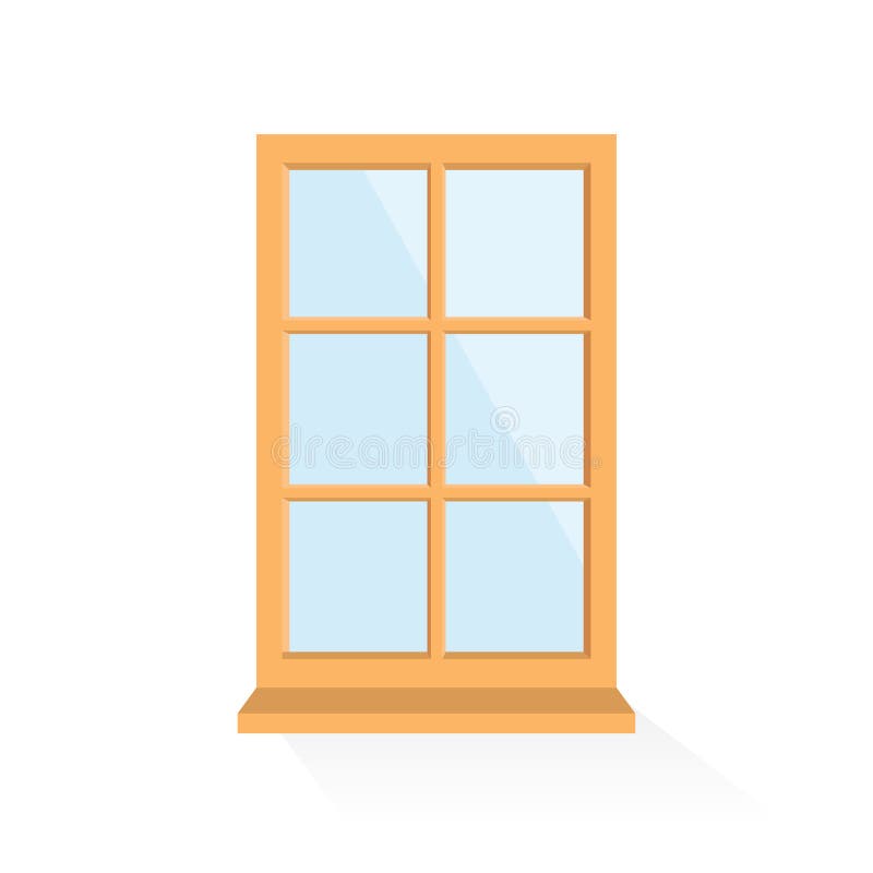 Window Illustration. Flat Design. Vector Illustration. Stock ...