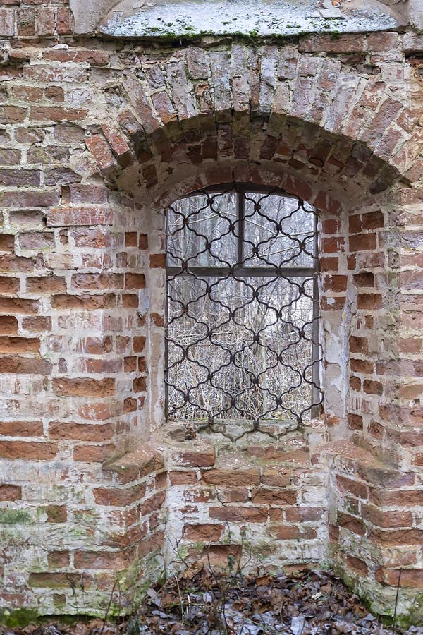 Window Inside an Abandoned Church Stock Image - Image of column, church ...