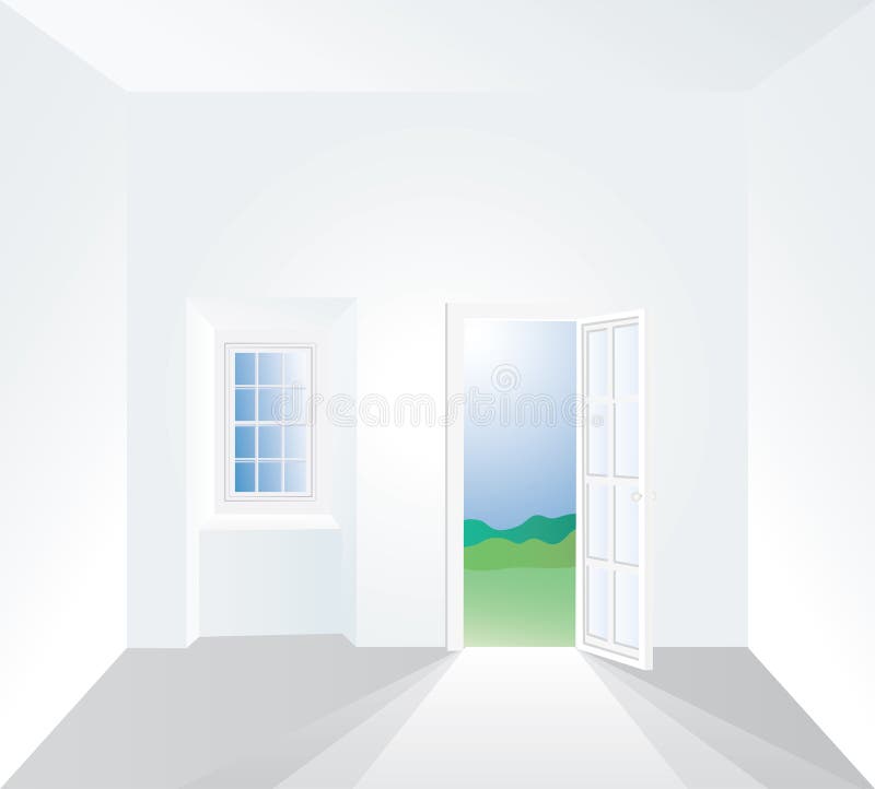 Open Window Vector Illustration Stock Vector - Illustration of window ...