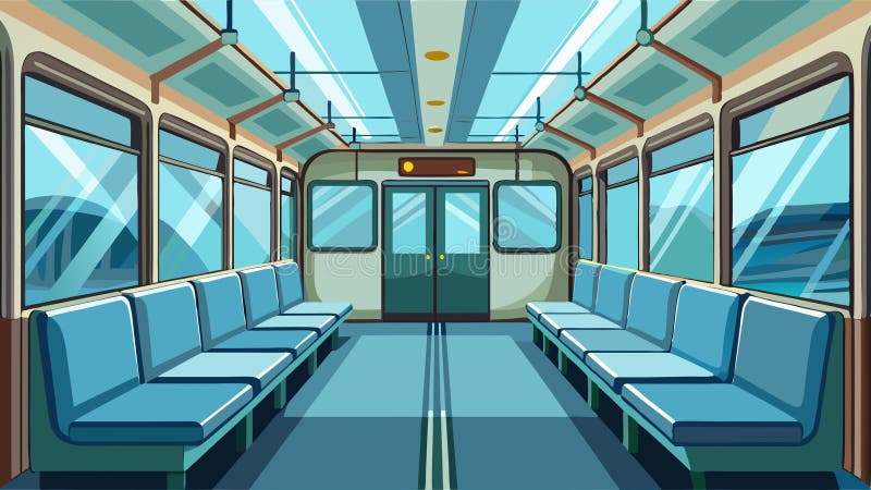 Subway Interior Train Railway Set Stock Illustrations – 314 Subway ...