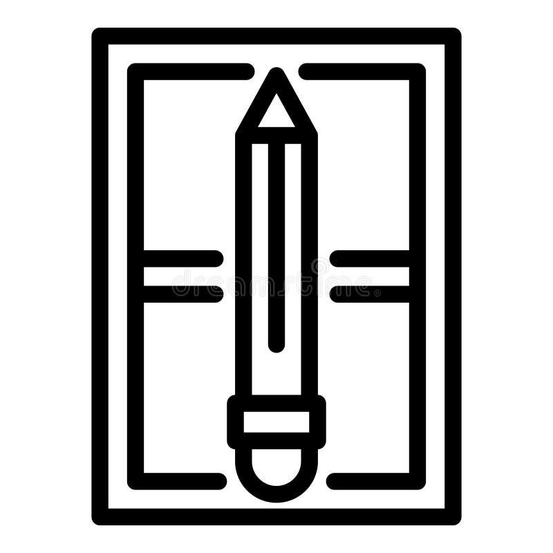 Window Installation Icon, Outline Style Stock Vector - Illustration of ...