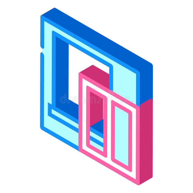 Window Installation Isometric Icon Vector Sign Illustration Stock ...