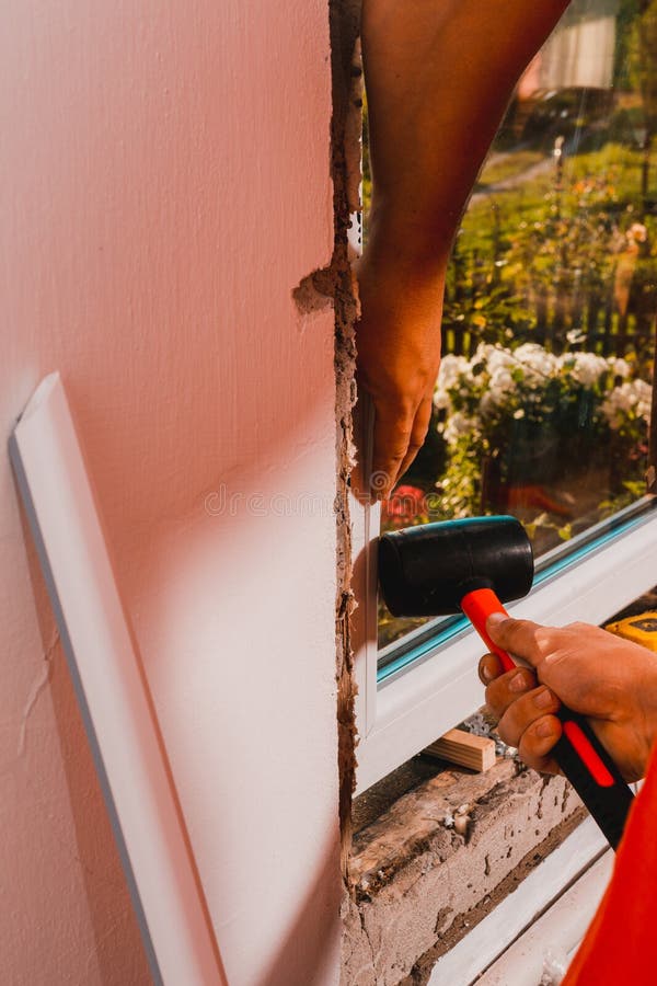 Window Installation, a New Plastic Window in a Private House, the ...