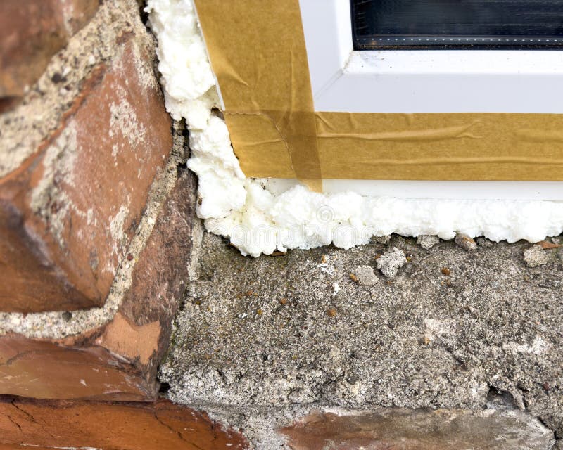 Window Installation. the Process of Insulating Windows with ...