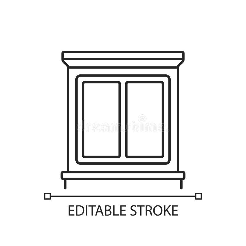 Linear Car Trim Icon from Car Parts Outline Collection. Thin Line Car ...