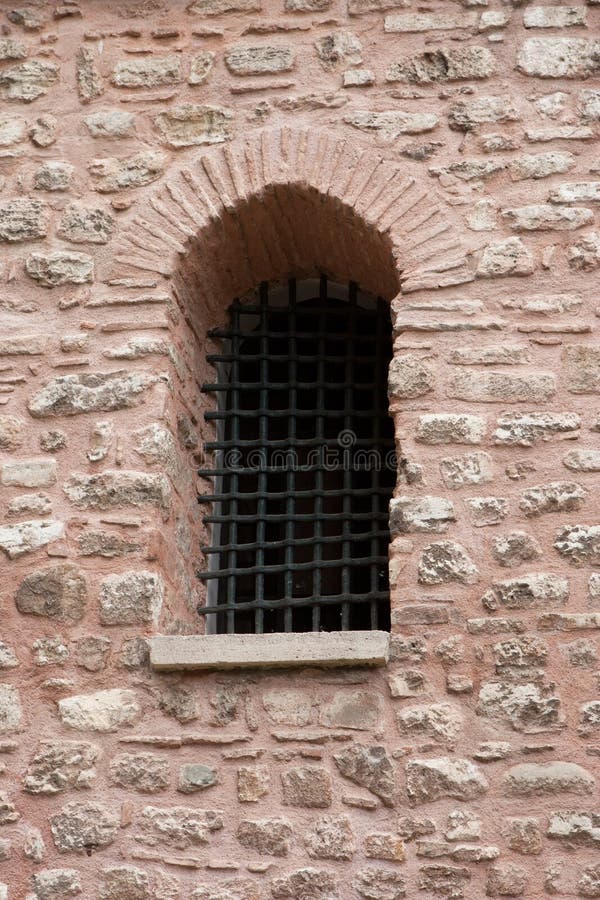 Window with iron grating stock image. Image of archaeology - 31930527