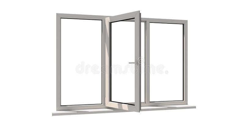 Window. Isolated Window. Aluminum Window. White Window. Pvc Window ...
