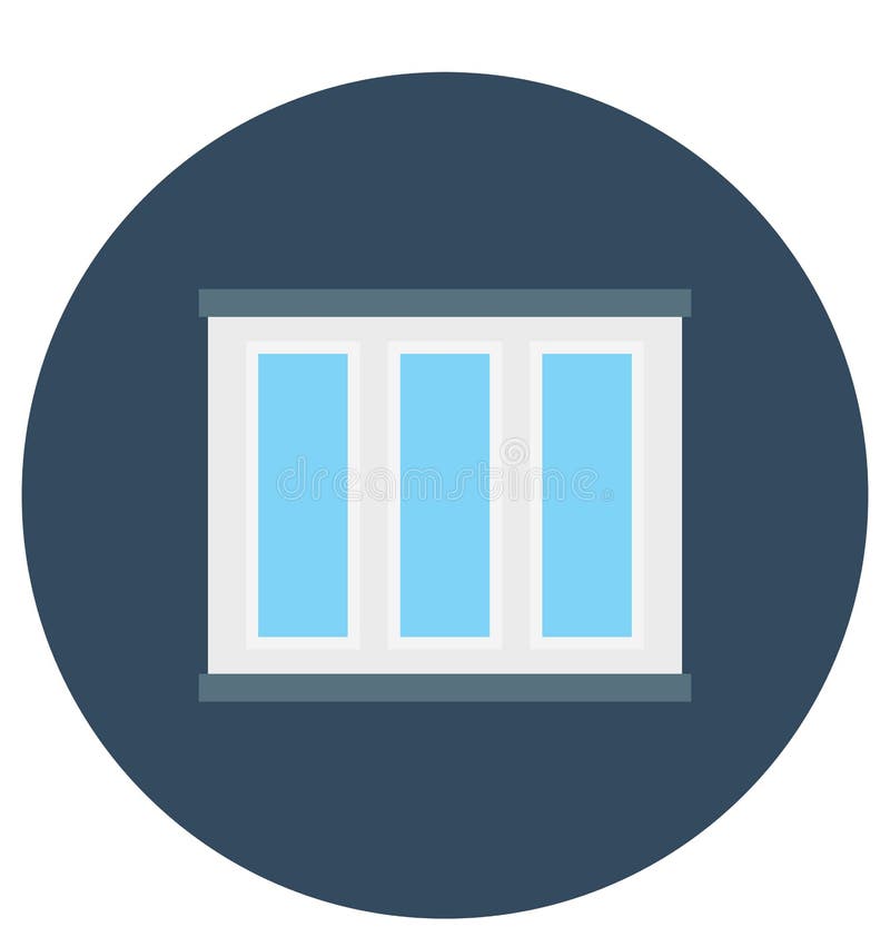 Window Isolated Vector Icon for Construction Stock Illustration ...