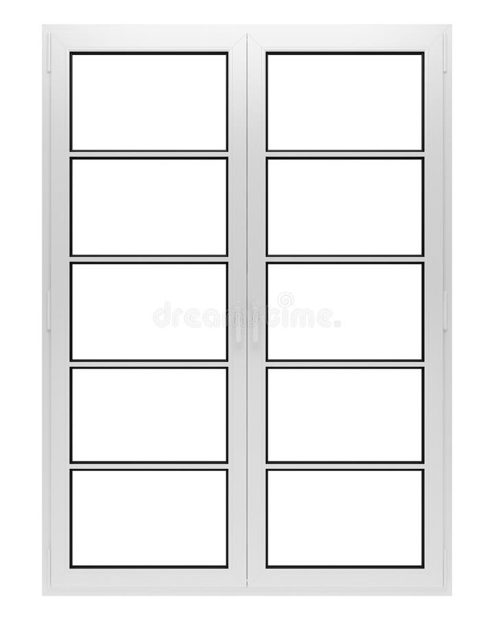 Window isolated on white stock illustration. Illustration of blank ...