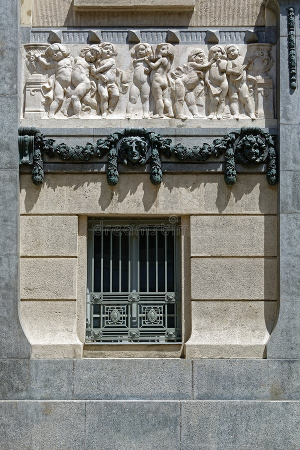 Window with Lattice and Bas-relief Editorial Photography - Image of ...