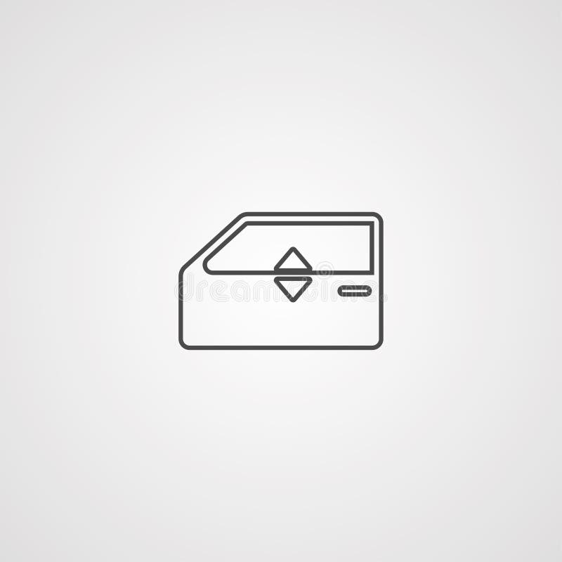 Car Window Vector Icon Sign Symbol Stock Vector - Illustration of black ...
