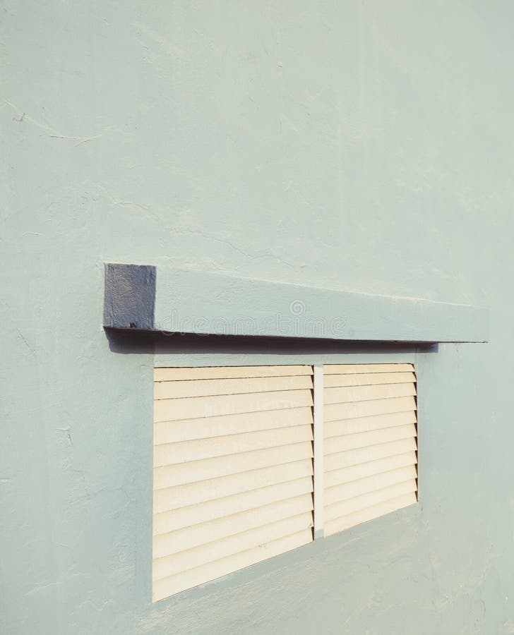 A Window on a Light Blue Wall Stock Photo - Image of window, wood ...