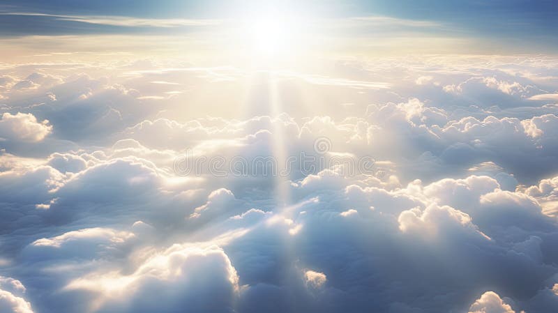 Window Light Coming through Clouds Stock Illustration - Illustration of ...