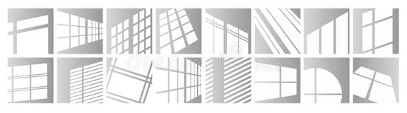 Window Light Vector Illustration Set, Sunlight Reflection of Window ...