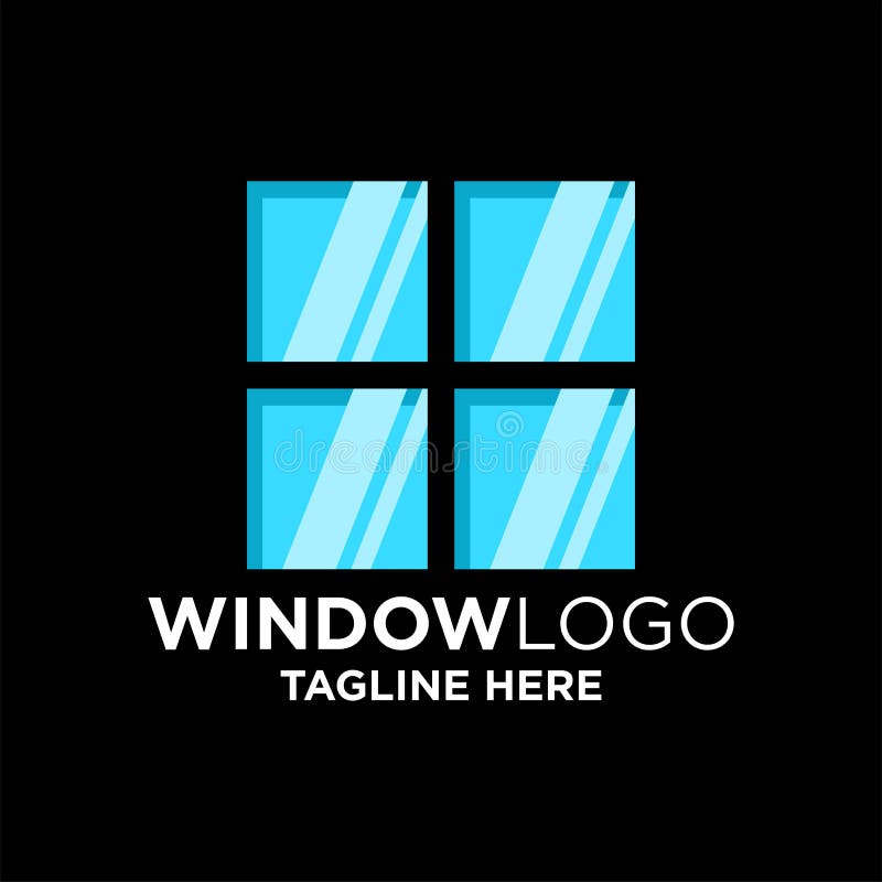 Window Logo Design stock vector. Illustration of modern - 264830777